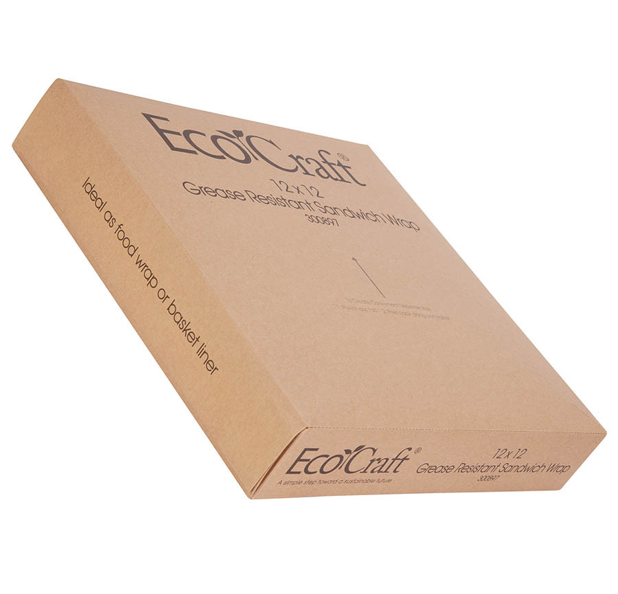 BagCraft Recycled & Compostable Sandwich Wrap Paper 300897