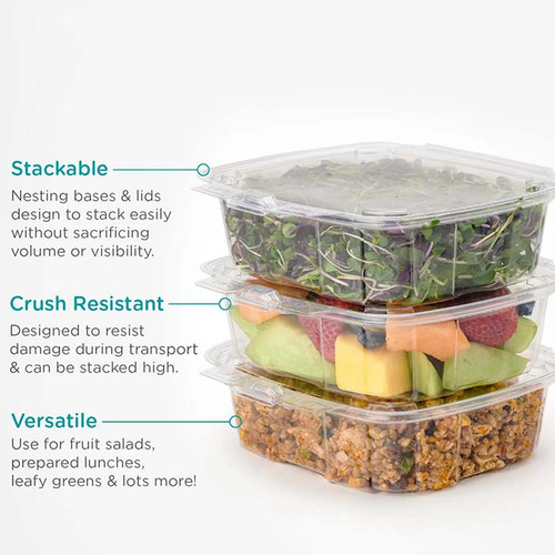 Good Natured 24 oz PLA Clamshell Containers | BDV09032