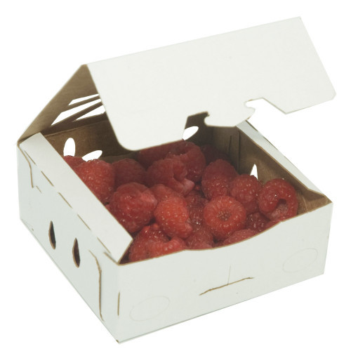 Half Pint Reversible Paper Clamshell Produce Containers