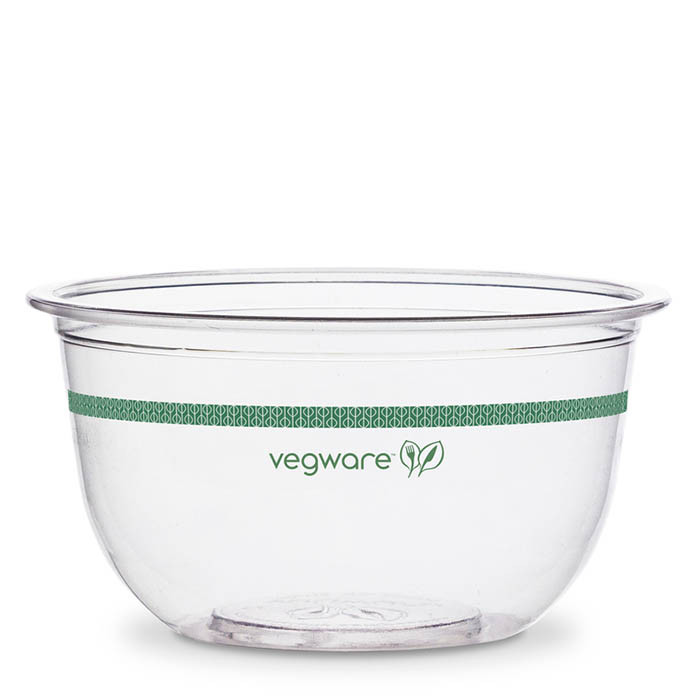 Vegware 8 oz PLA Bella Round Deli Containers BEL-08G