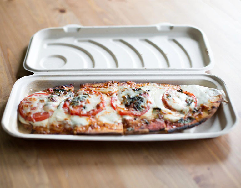12" Compostable Fiber Flatbread Pizza Boxes | PB-SC-U13-LFS