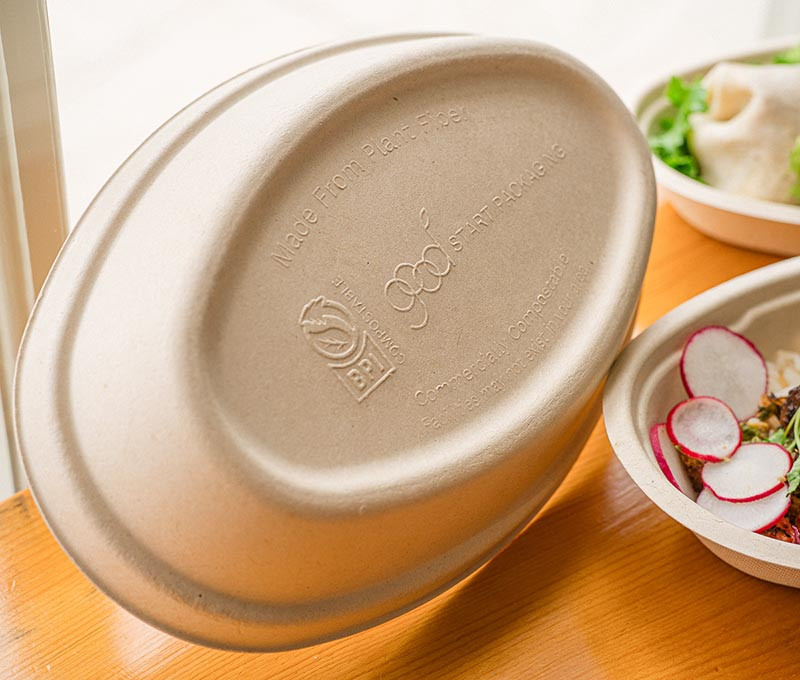 Good Start Packaging Compostable 24 & 32 oz Fiber Burrito Bowls
