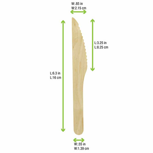 Sample of Disposable Wooden Knife