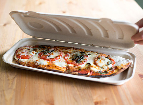 12" Compostable Fiber Flatbread Pizza Boxes | PB-SC-U13-LFS