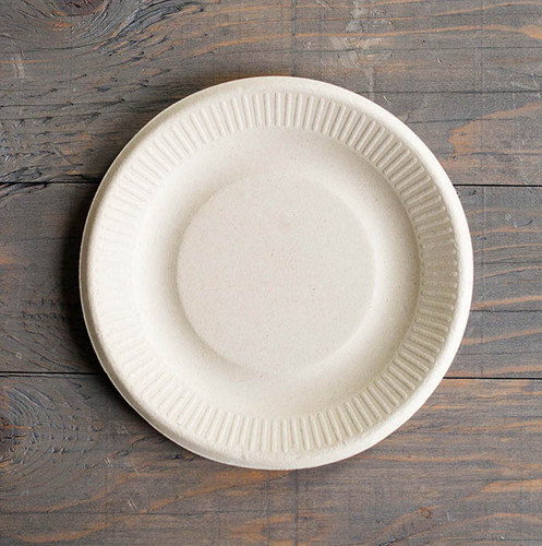 6" Compostable Fiber Round Plates | PL-SC-U6-LFP