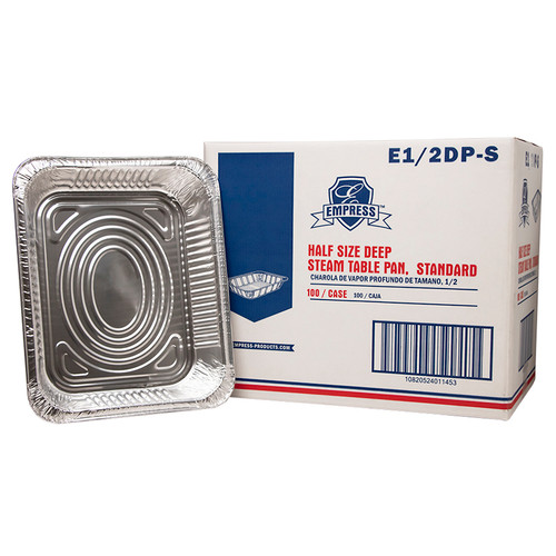 Empress Half Size Deep Foil Steam Table Pans Standard | E1/2DP-S