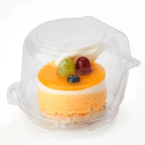 Sample of Single 3.75" PLA Dessert Clamshell Containers