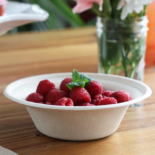 Sample of 11.5 oz Compostable Fiber Bowls
