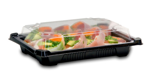 Sample of 7 x 5 x 2 PLA Sushi Boxes Includes Lids