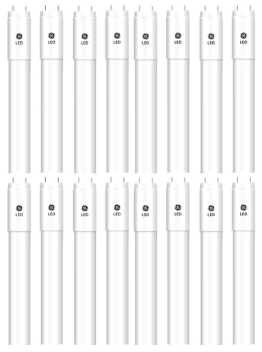 (16 tubes) GE Lighting T8 LED Tube Type A, 48 inch, 15 watt, 1800 ...
