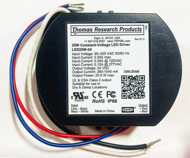 Hubbell Thomas Research Products LED25W-24 Constant Current LED Driver ...