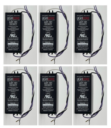 (case of 6) GE 66970 - Lightech 150 watt Output 120 volt Input ...