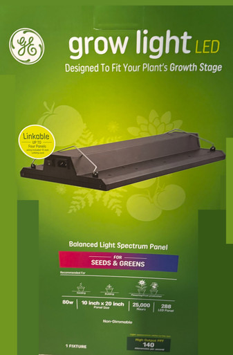 GE grow light LED for Seeds and Greens, balanced light spectrum, 10 ...