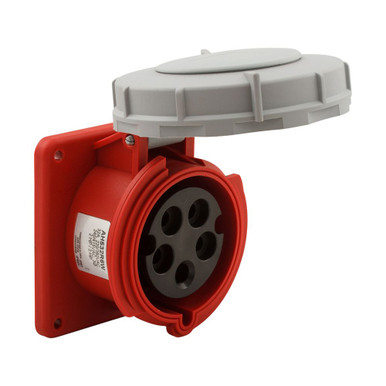 Eaton Arrow Hart AH532R6W Pin and Sleeve Recptacle, 32A 220/380V 4P5W ...