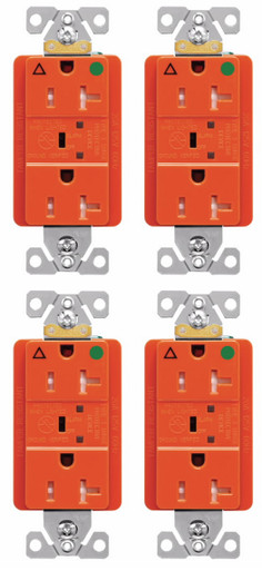 (case of 4) Eaton TRIG8362RNS 20 Amp TVSS Surge Protection Duplex ...