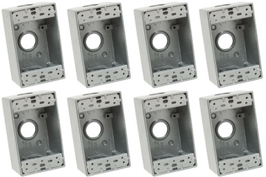 (quantity of 8) Eaton Wiring Devices 1116-SP single gang weatherproof ...