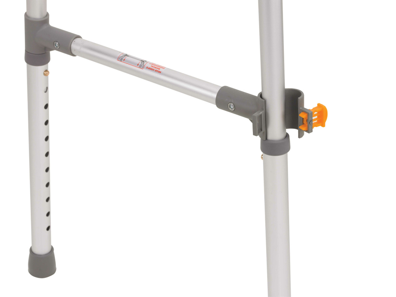 Drive Medical Two Button Folding Universal Walker with 5" Wheels ...
