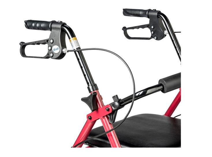 Drive Medical Aluminum Rollator with Fold Up and Removable Back Support ...