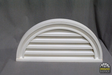 Composite Half-Round Louver, Functional - Black Dog Salvage