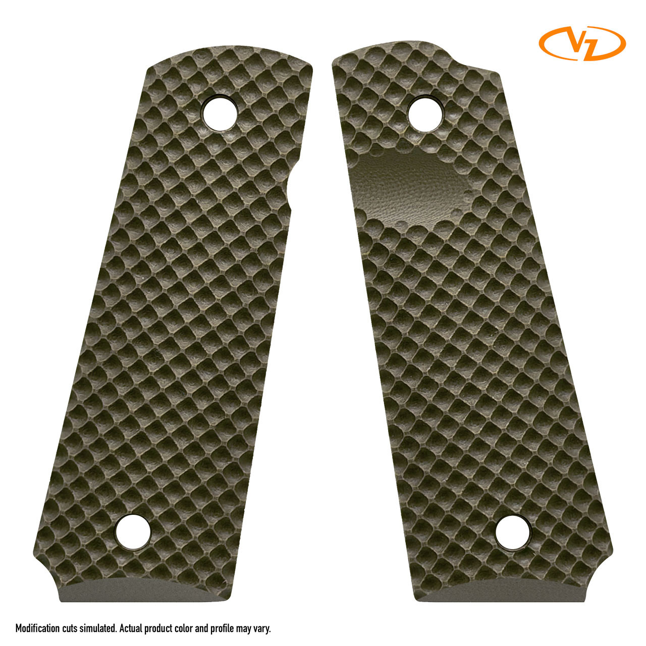 VZ Recon - Army Green - Bevel - Thumb Notch - VZ Grips