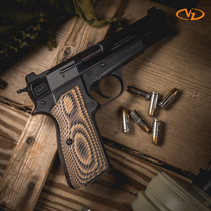 Browning Hi Power Grips w/ Pro Slim Texture | VZ Grips