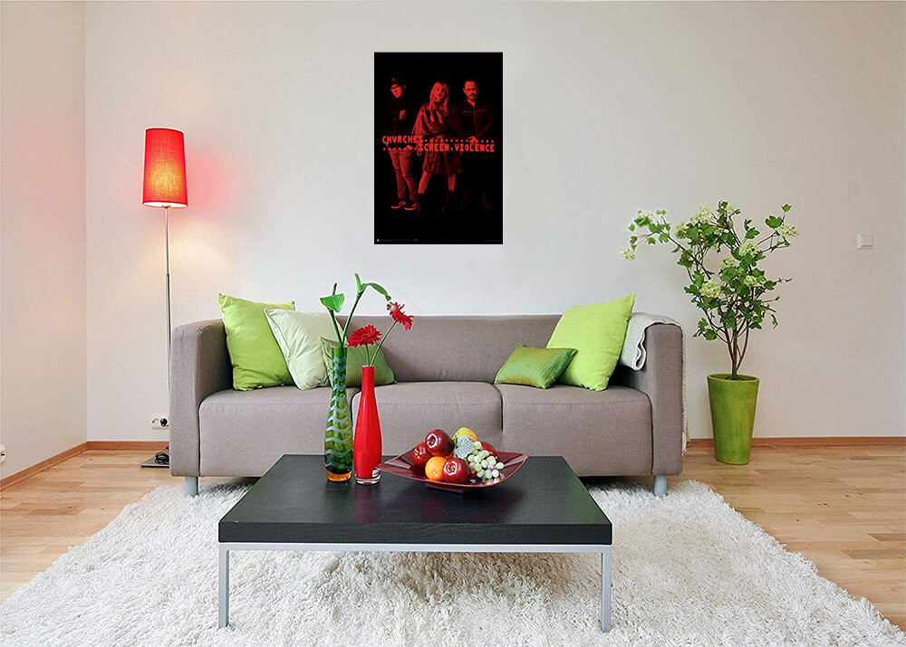 Chvrches Screen Violence Poster - 24" x 36" - The Blacklight Zone