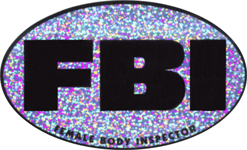 FBI - 4.5" x 6" - Sticker - The Blacklight Zone