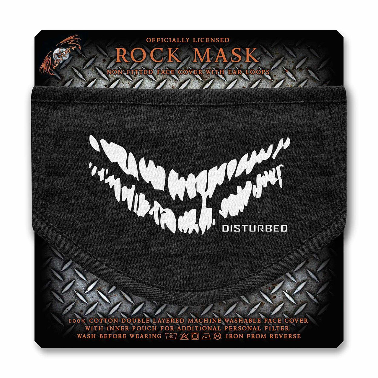 Disturbed Smile Face Cover - The Blacklight Zone
