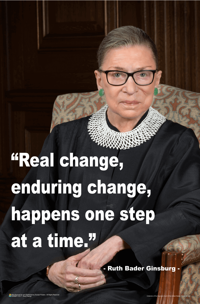RBG - Real Change Poster - 11x17 - The Blacklight Zone