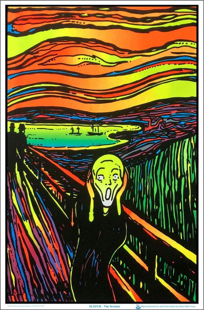 The Scream Blacklight Poster 23" x 35" - The Blacklight Zone