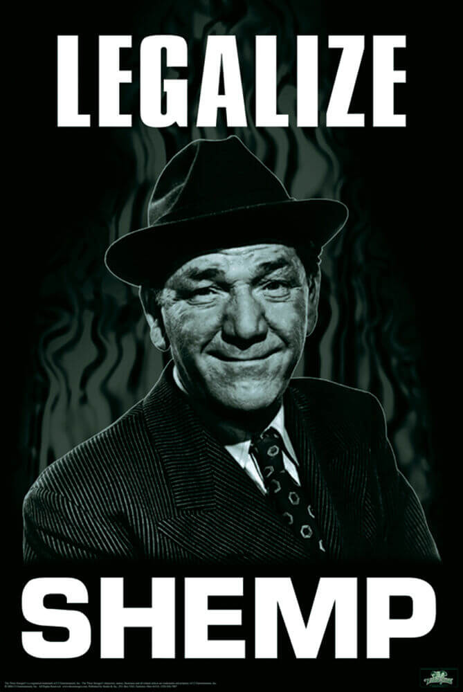 Legalize Shemp Poster 24" x 36" - The Blacklight Zone