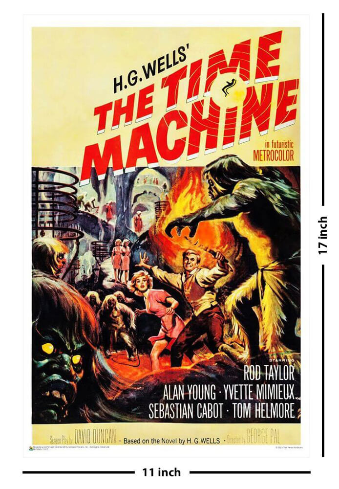 The Time Machine Classic Movie Mini Poster 11" x 17" - The Blacklight Zone