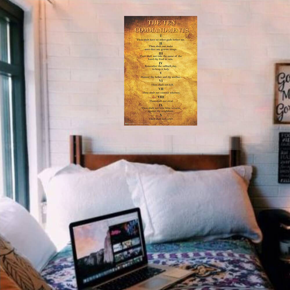 The Ten Commandments Poster 24" x 36" - The Blacklight Zone