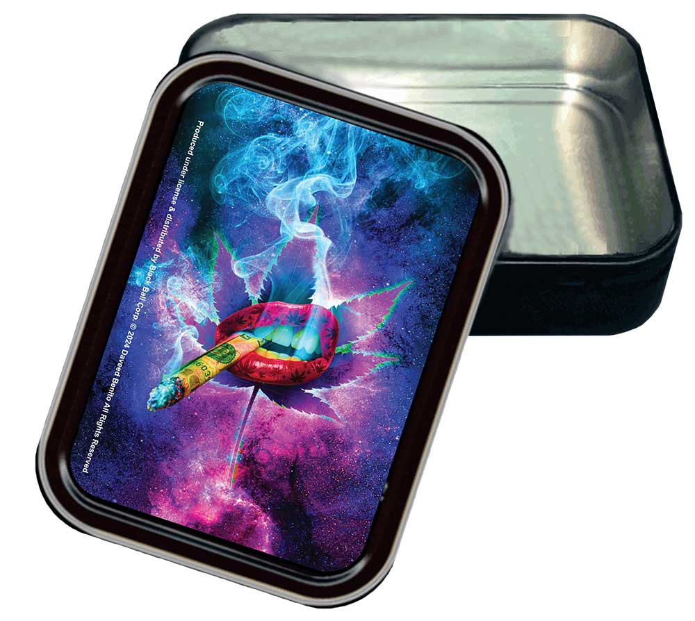 Stash Tins - Cosmic High by Daveed Benito - 4.37" L x 3.5" W x 1" H ...