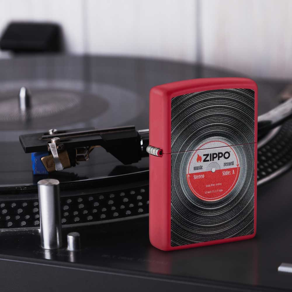 Zippo Vinyl Record Design Zippo Lighter - The Blacklight Zone