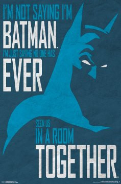 Batman - Secret Identity Poster 22.375" x 34" - The Blacklight Zone