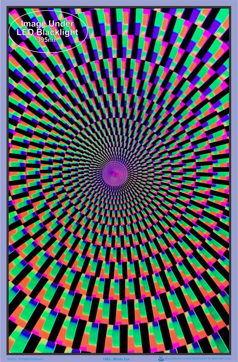 Minds Eye Black Light Poster 23 x 35 - The Blacklight Zone