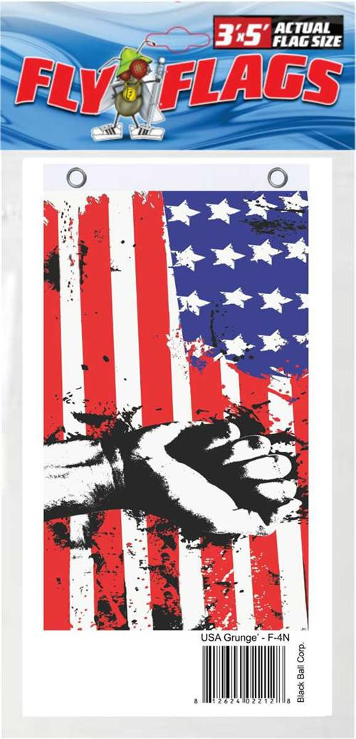 USA Grunge Fly Flag 3' x 5' - The Blacklight Zone