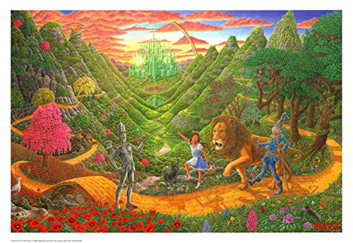 Wizard Of Oz Poster by Tom Masse 32 x 22in - The Blacklight Zone