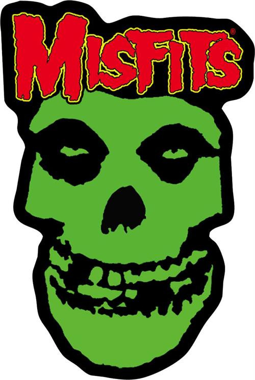 Misfits Green Skull - Embroidered Sew On Patch 2" X 3 1/4" - The ...