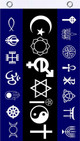 Coexist Fly Flag 3' x 5' - The Blacklight Zone