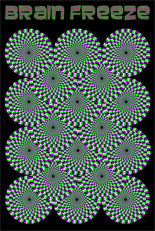 Brain Freeze Poster 24in x 36in - The Blacklight Zone