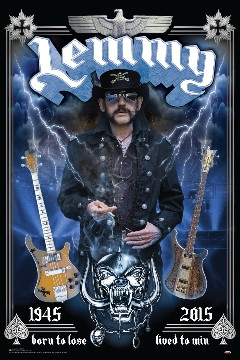 Lemmy - Tribute Poster 24in x 36in - The Blacklight Zone