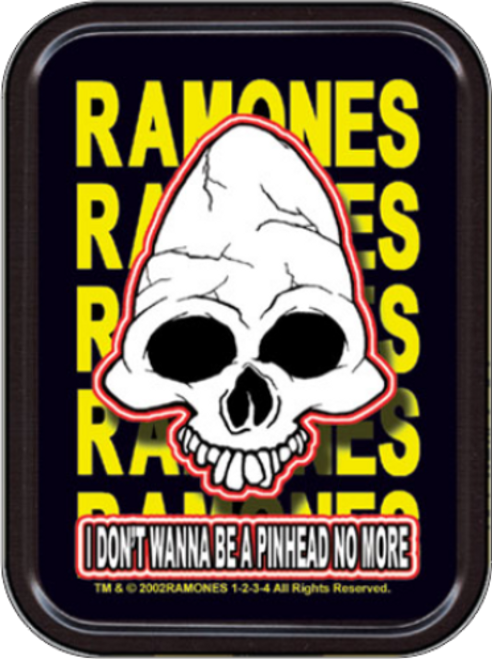 Ramones Pinhead Stash Tin Storage Container 437 L X 35 W X 1 H
