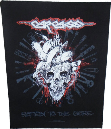 Carcass - Rotten to the Core - 14" x 11" Printed Back Patch - The ...