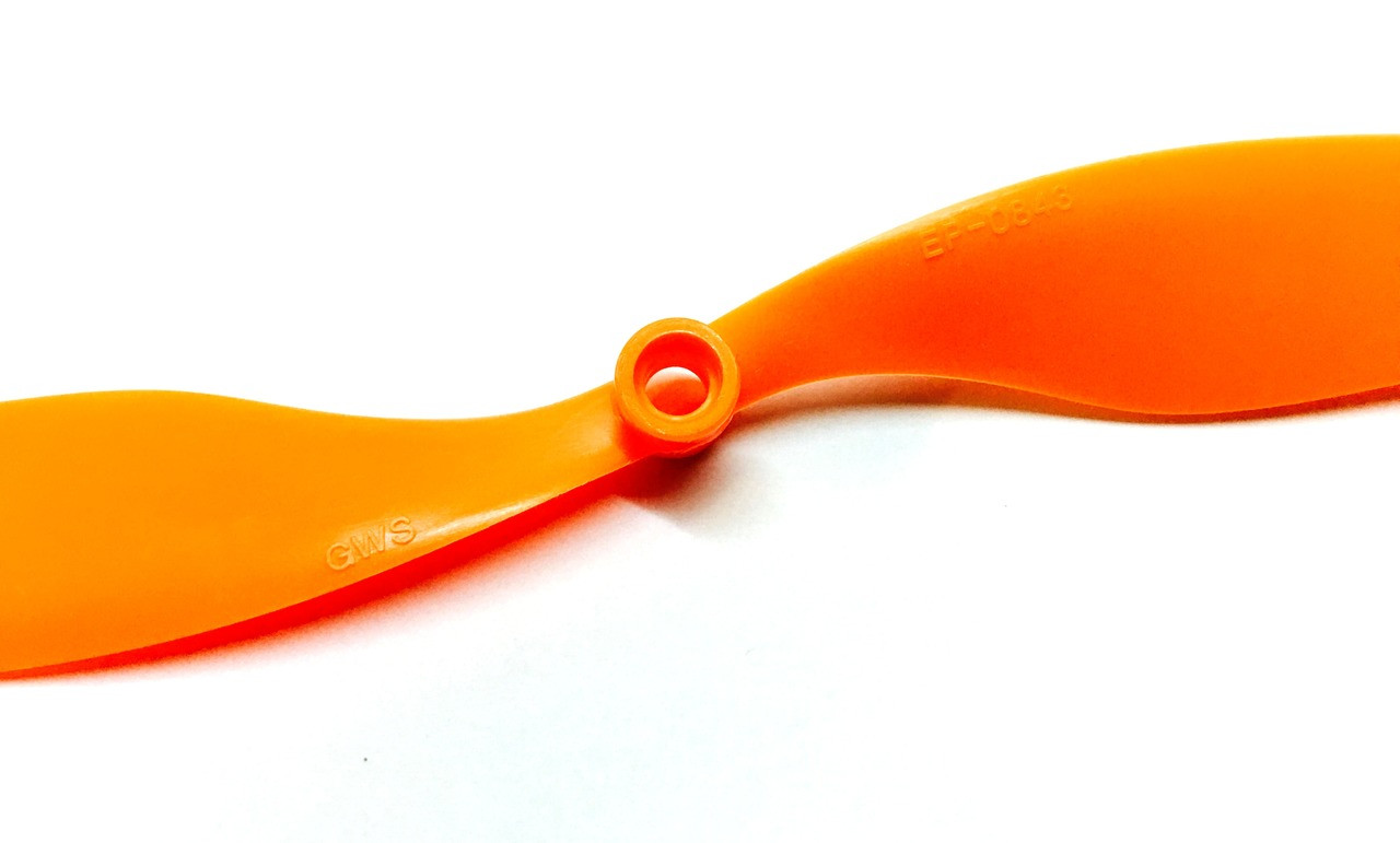 GWS Slow Fly 8x4.3 Props with adapter rings