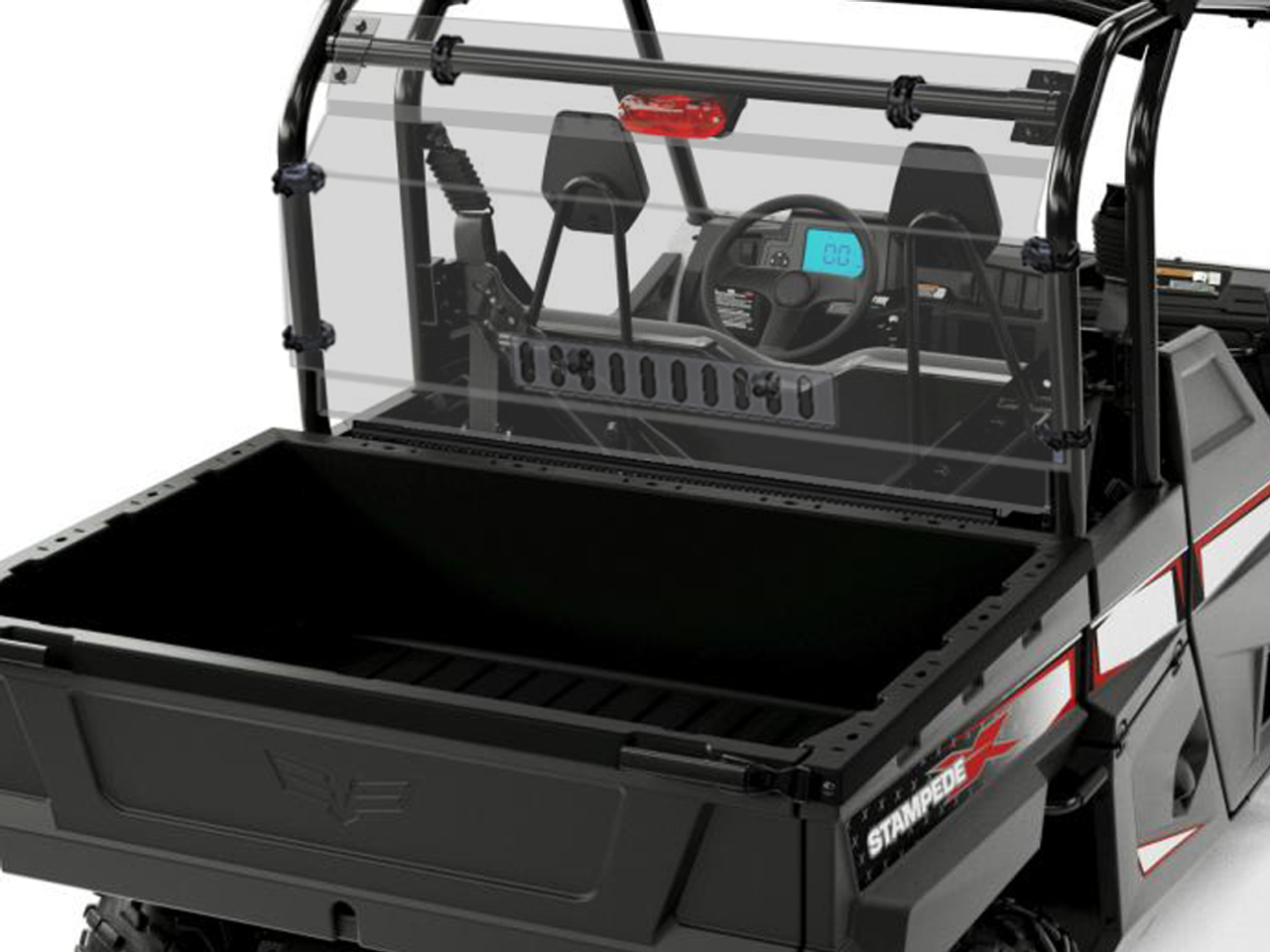 Textron Stampede Havoc Venting Rear Windshield Closeout Spike