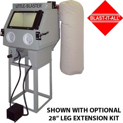 2824 LITTLE-BLASTER™ SERIES SUCTION BLAST CABINET, WITH RECLAIMER DUST ...
