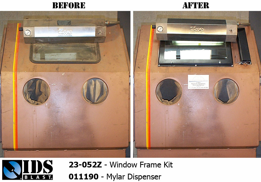 WINDOW FRAME KIT, FITS ZERO AND VACU BLAST STYLE BLAST CABINETS - IDS Blast