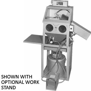 TRINCO™ TUMBLE BLASTER SANDBLASTING CABINET, 8" x 8" BARREL, 10 LB ...